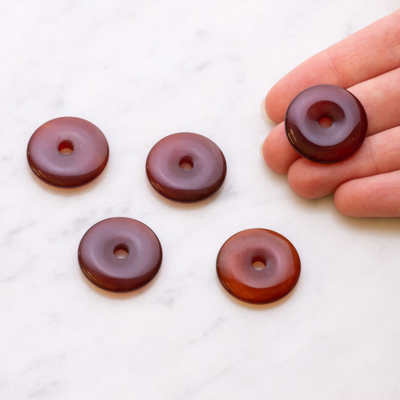 Carnelian Gemstone Donut | Kernowcraft