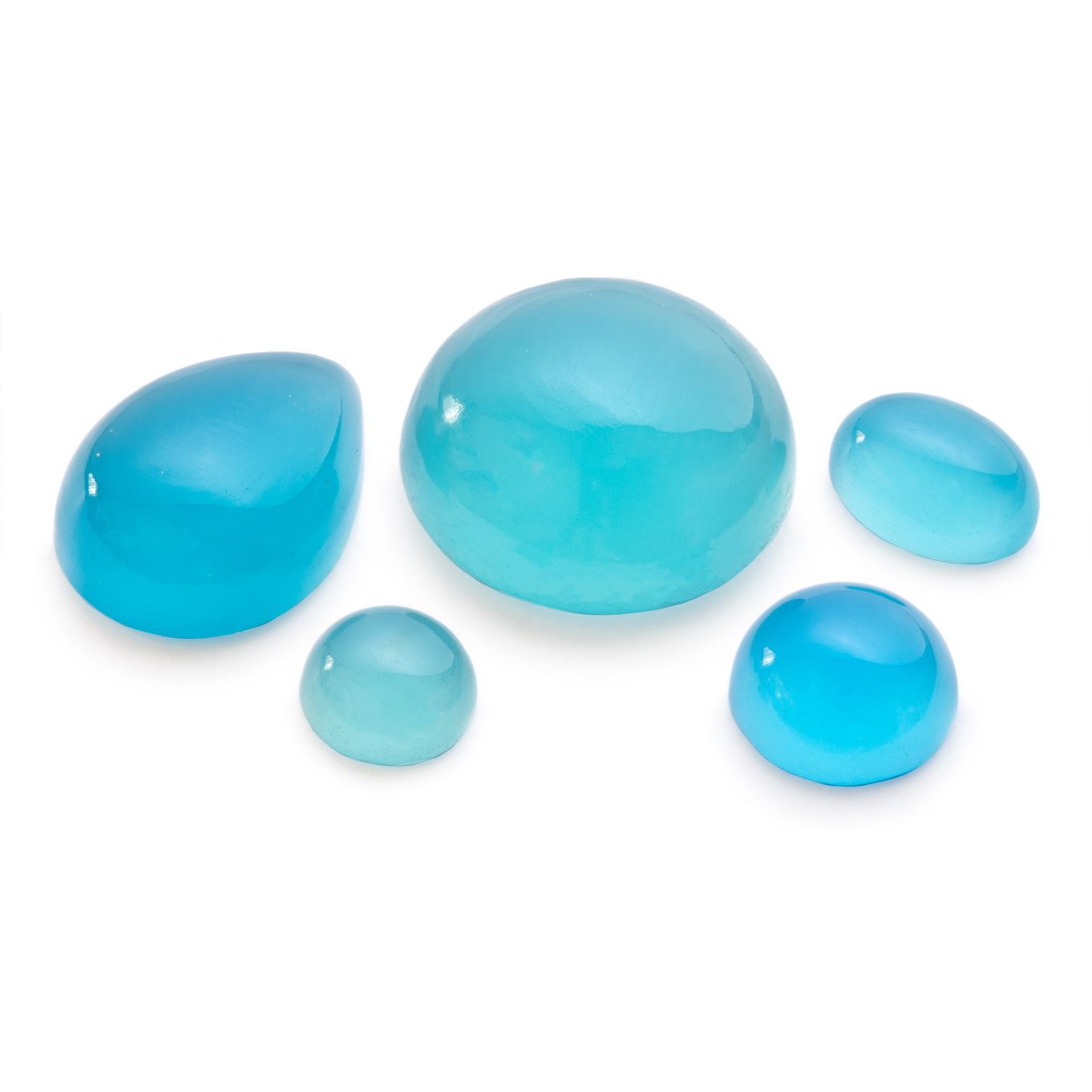 Blue Chalcedony Cabochons | Kernowcraft