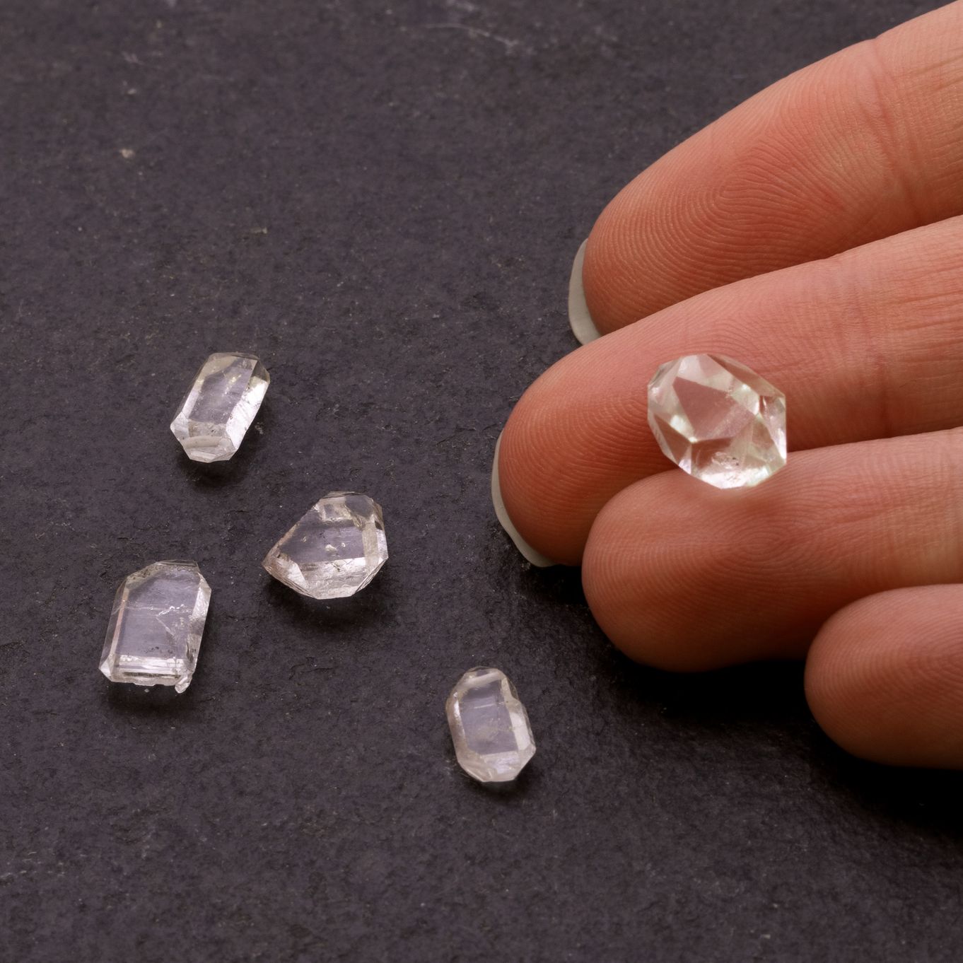 Herkimer 'Diamond' Freeform Slice Beads | Kernowcraft