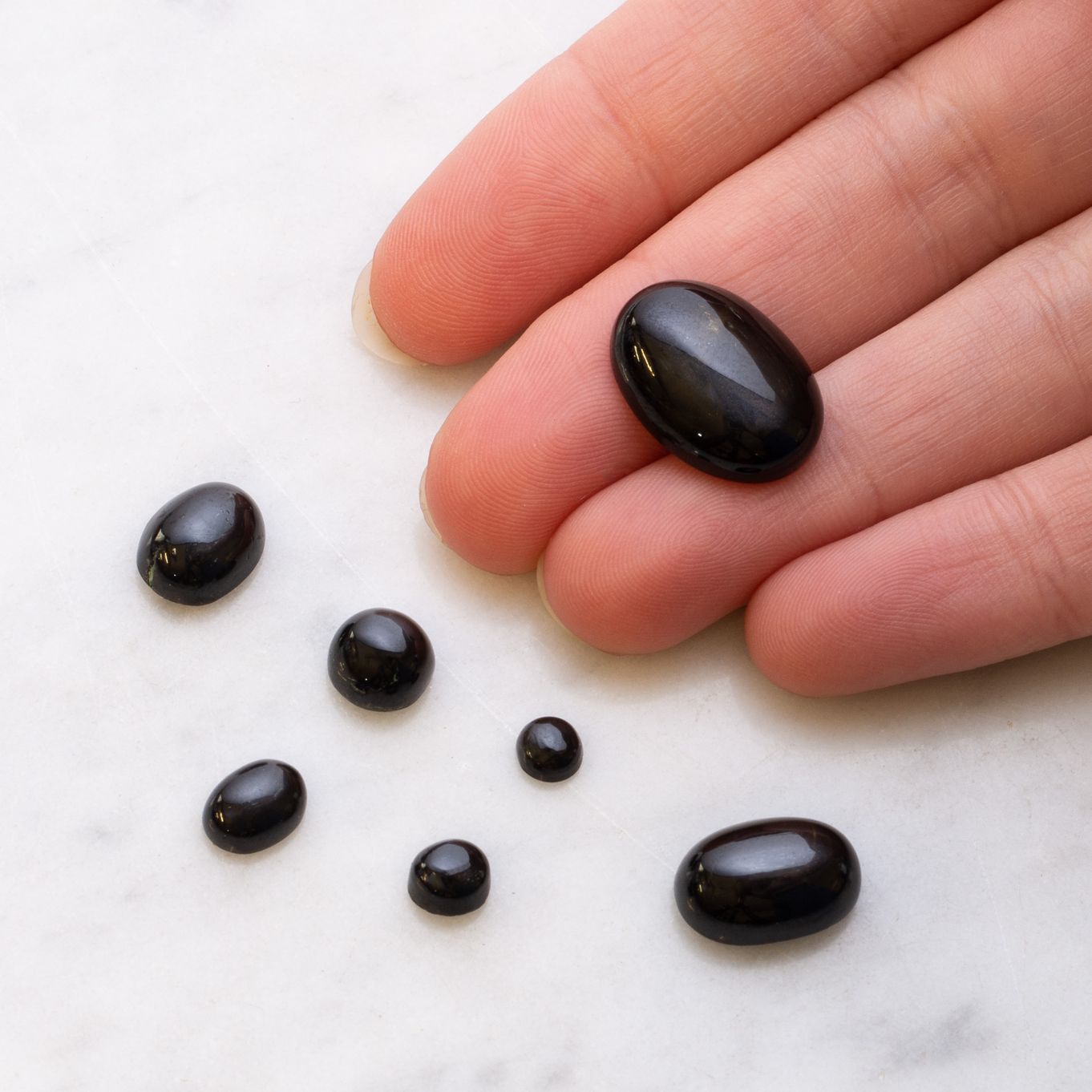 Diopside 4 Ray Star Cabochons | Kernowcraft