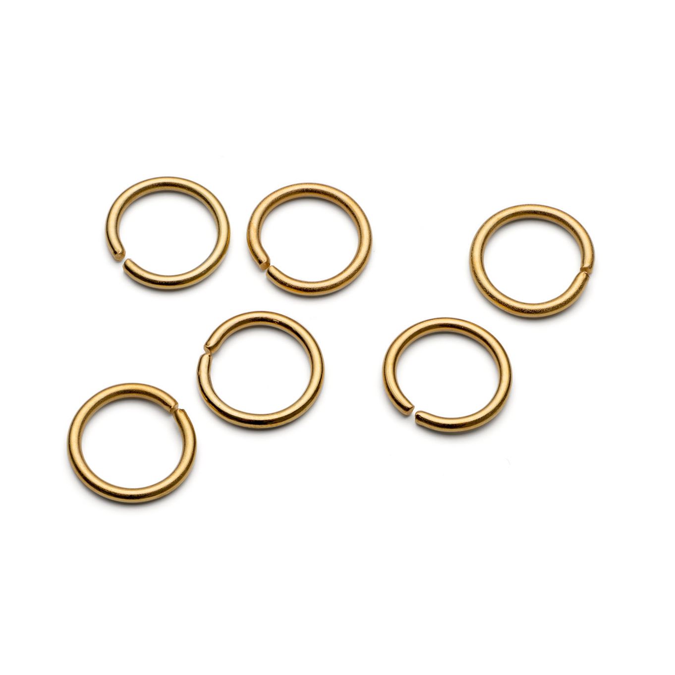 Plated 10mm Round Jump Rings (Pack of 10)