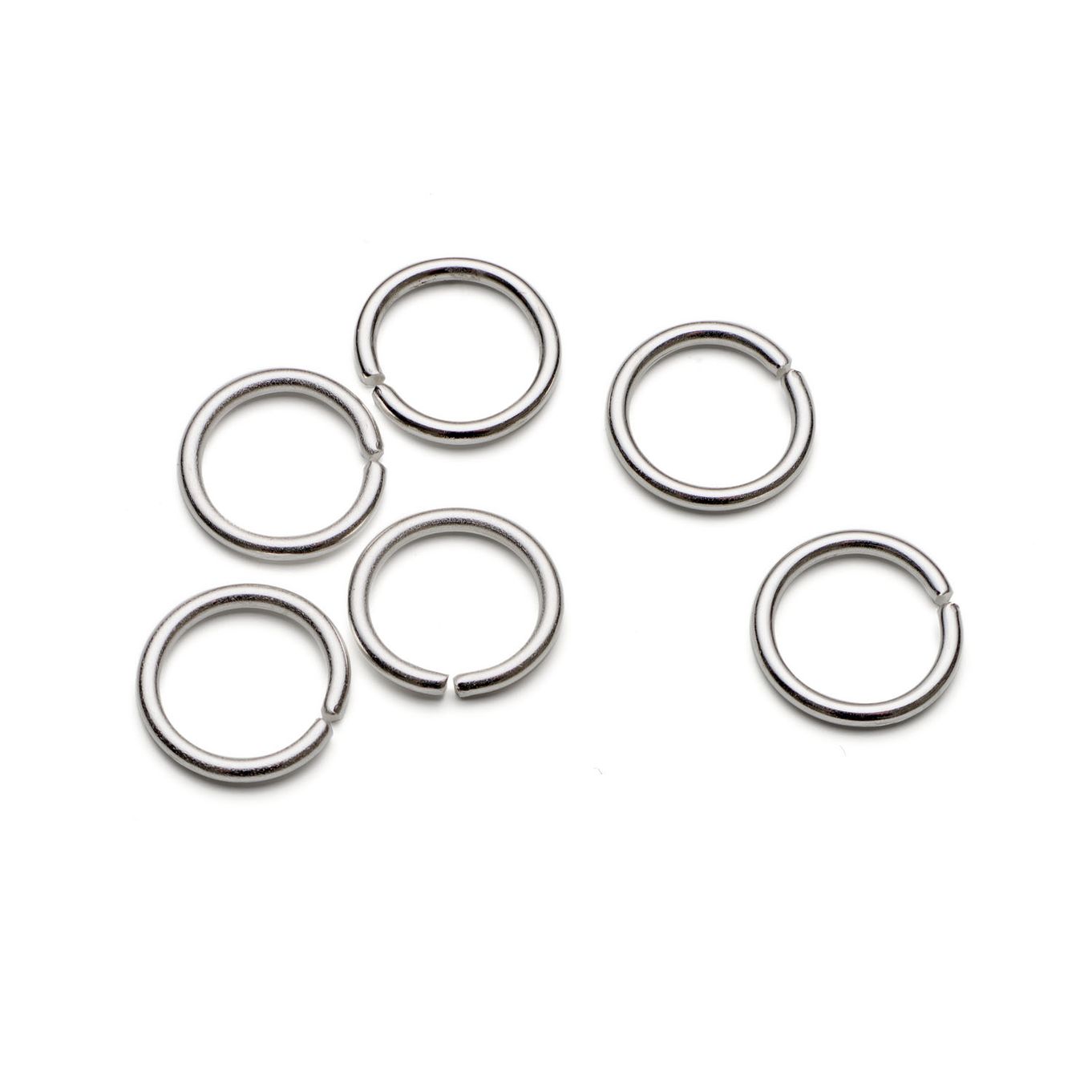 Plated 10mm Round Jump Rings (Pack of 10)