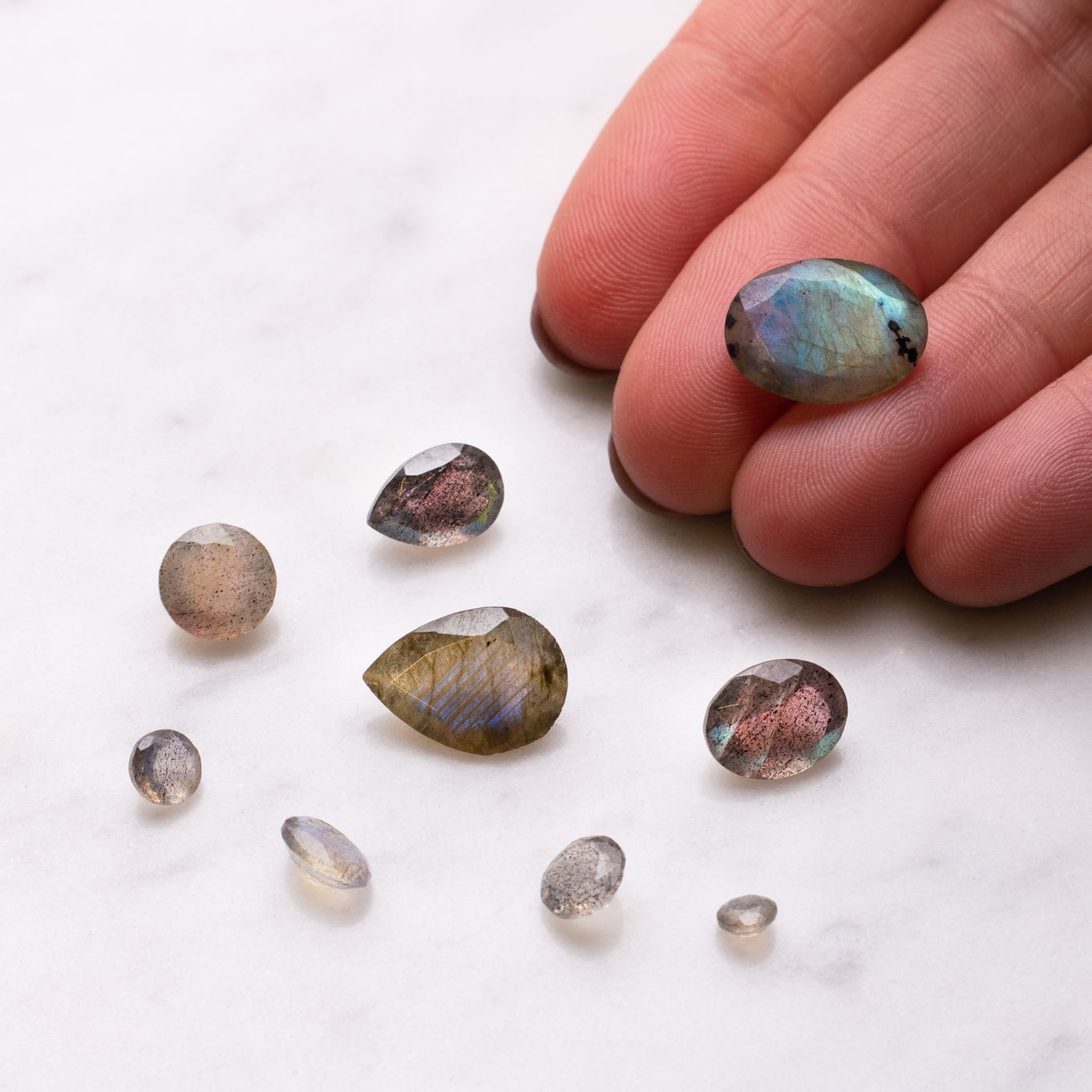Labradorite Faceted Stones