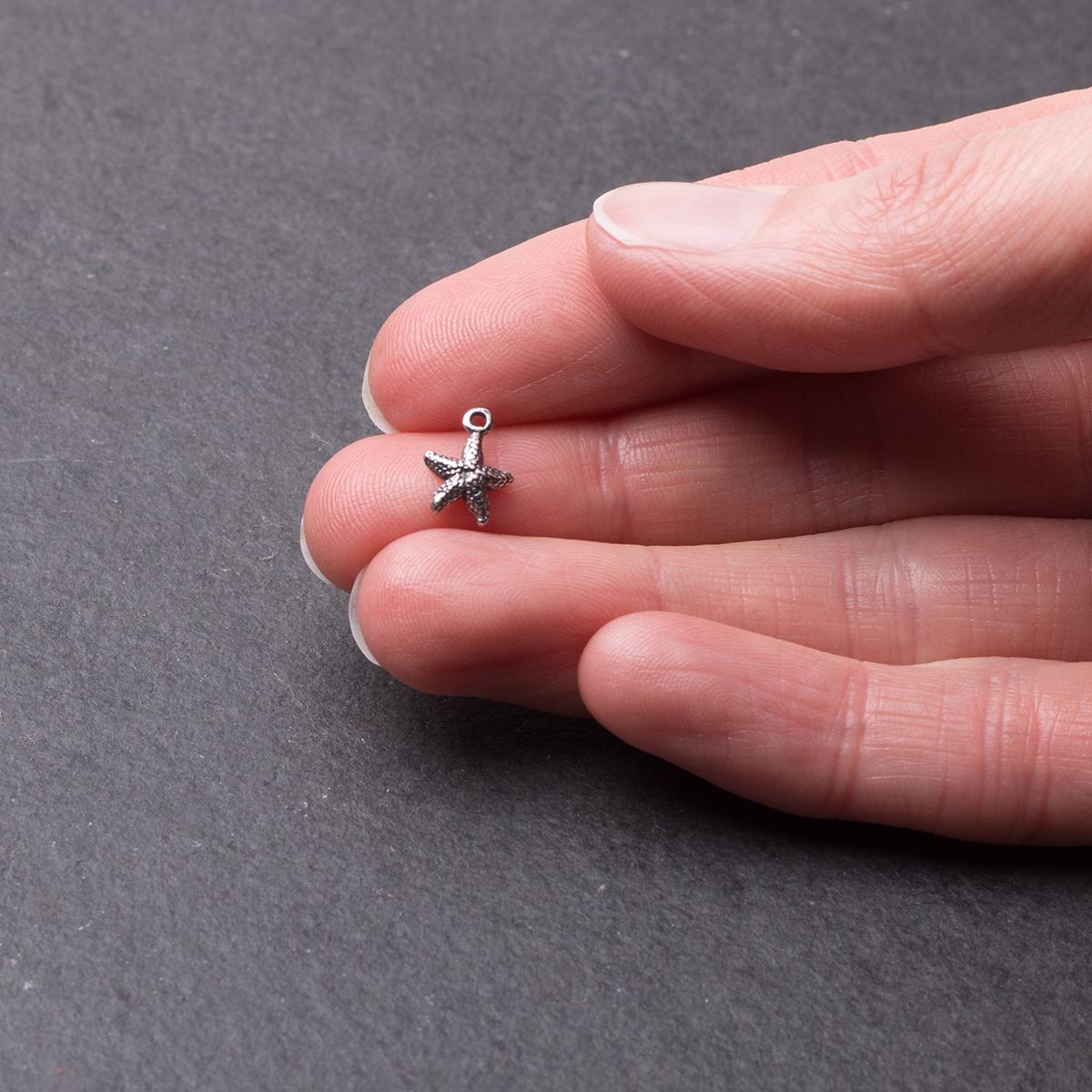 Sterling Silver Starfish Charm - Kernowcraft