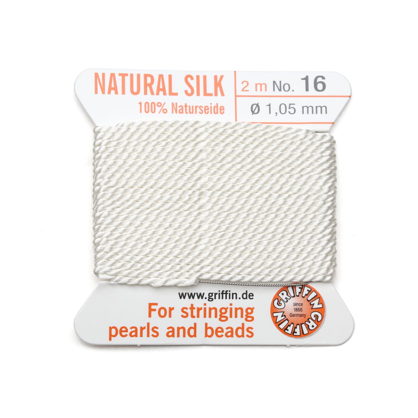 Griffin Natural Silk Bead Stringing Thread