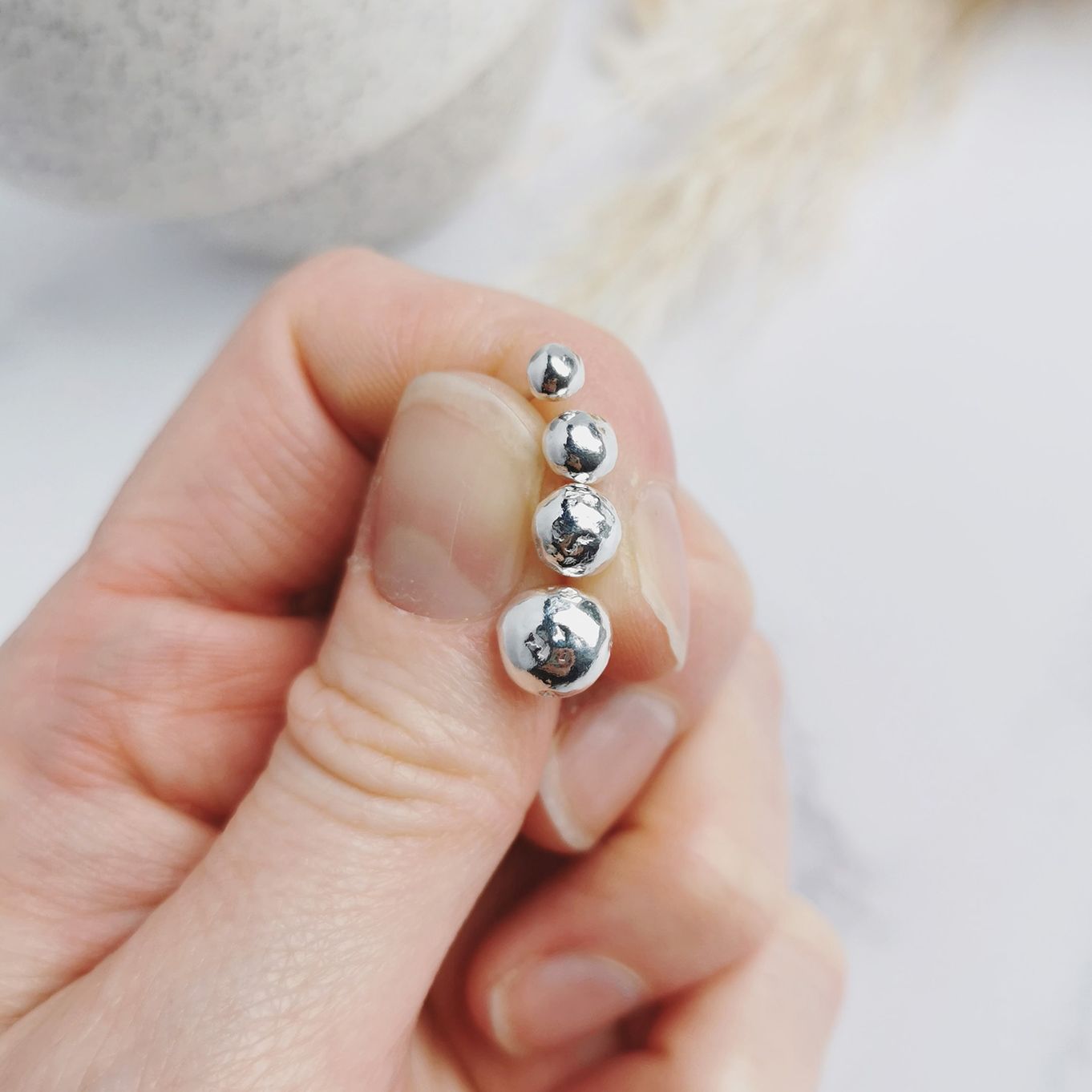 How To Make Scrap Silver Earstuds