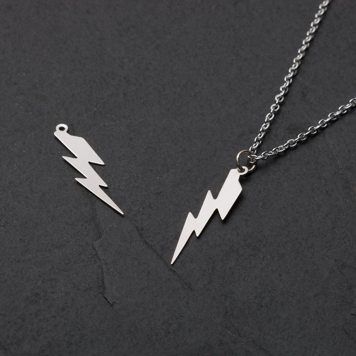 Sterling Silver Lightning Bolt Charms | Kernowcraft