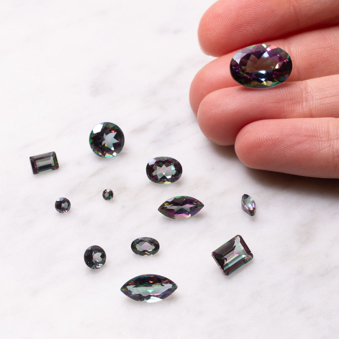 Mystic Fire Topaz Faceted Stones | Kernowcraft