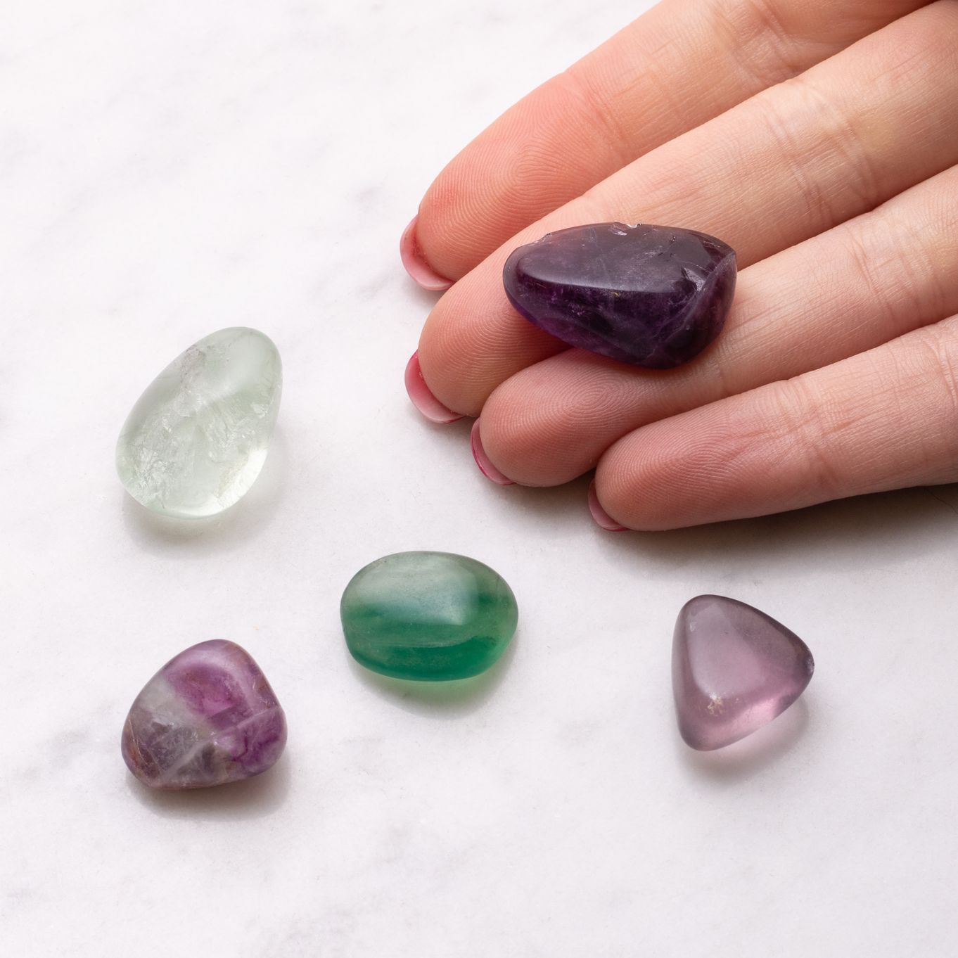 Rainbow Fluorite Tumbled Polished Stones | Kernowcraft