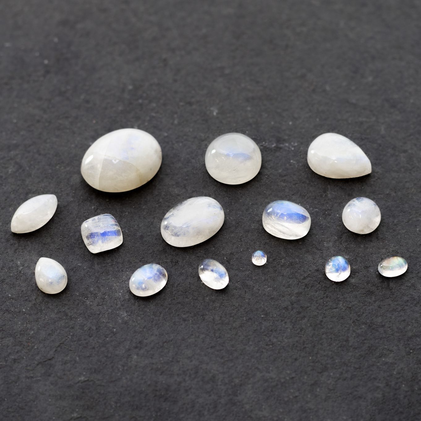 White Moonstone Cabochons | Kernowcraft White Moonstone Cabochons | Kernowcraft