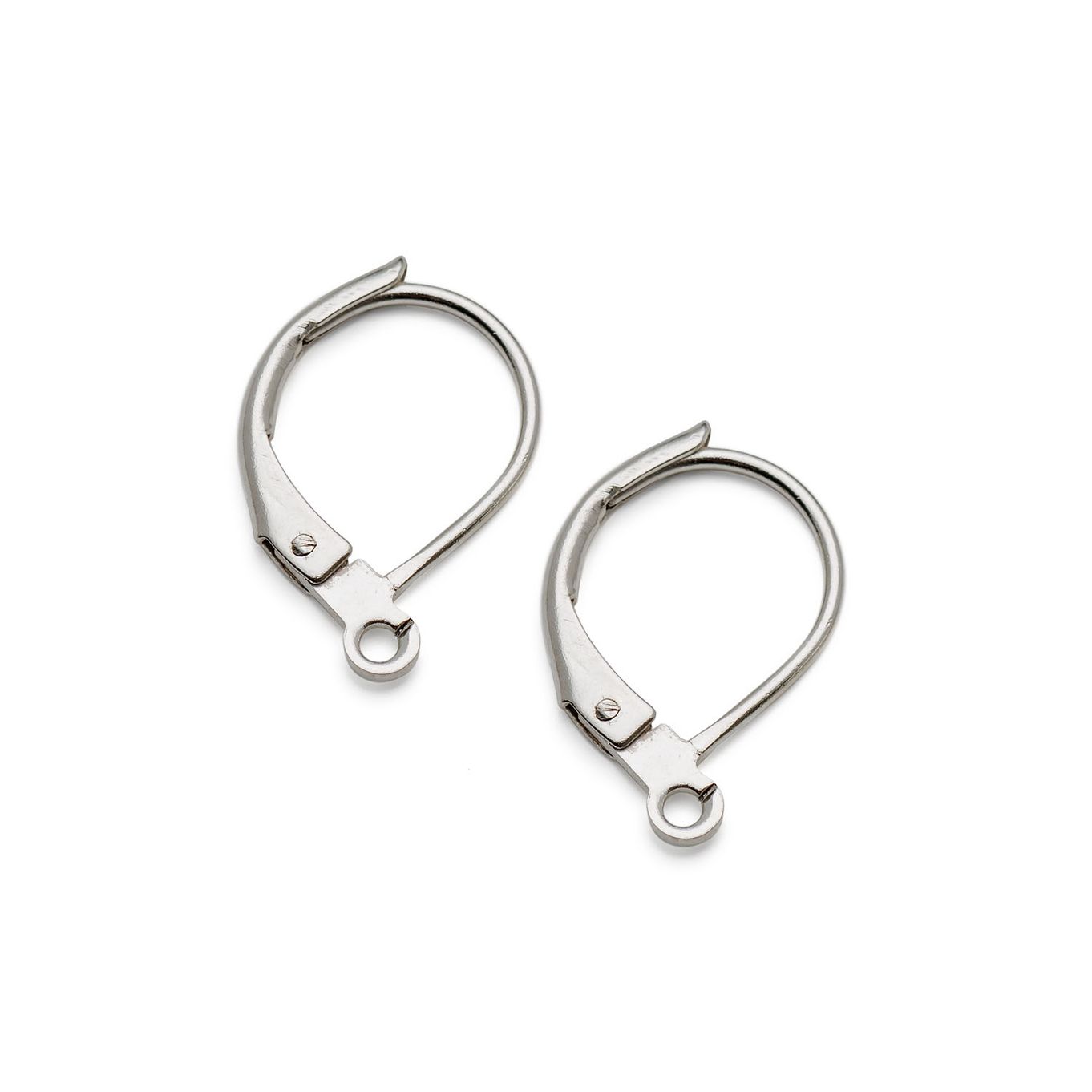 Plated Lever Back Ear Wires, Pack of 10 - Kernowcraft