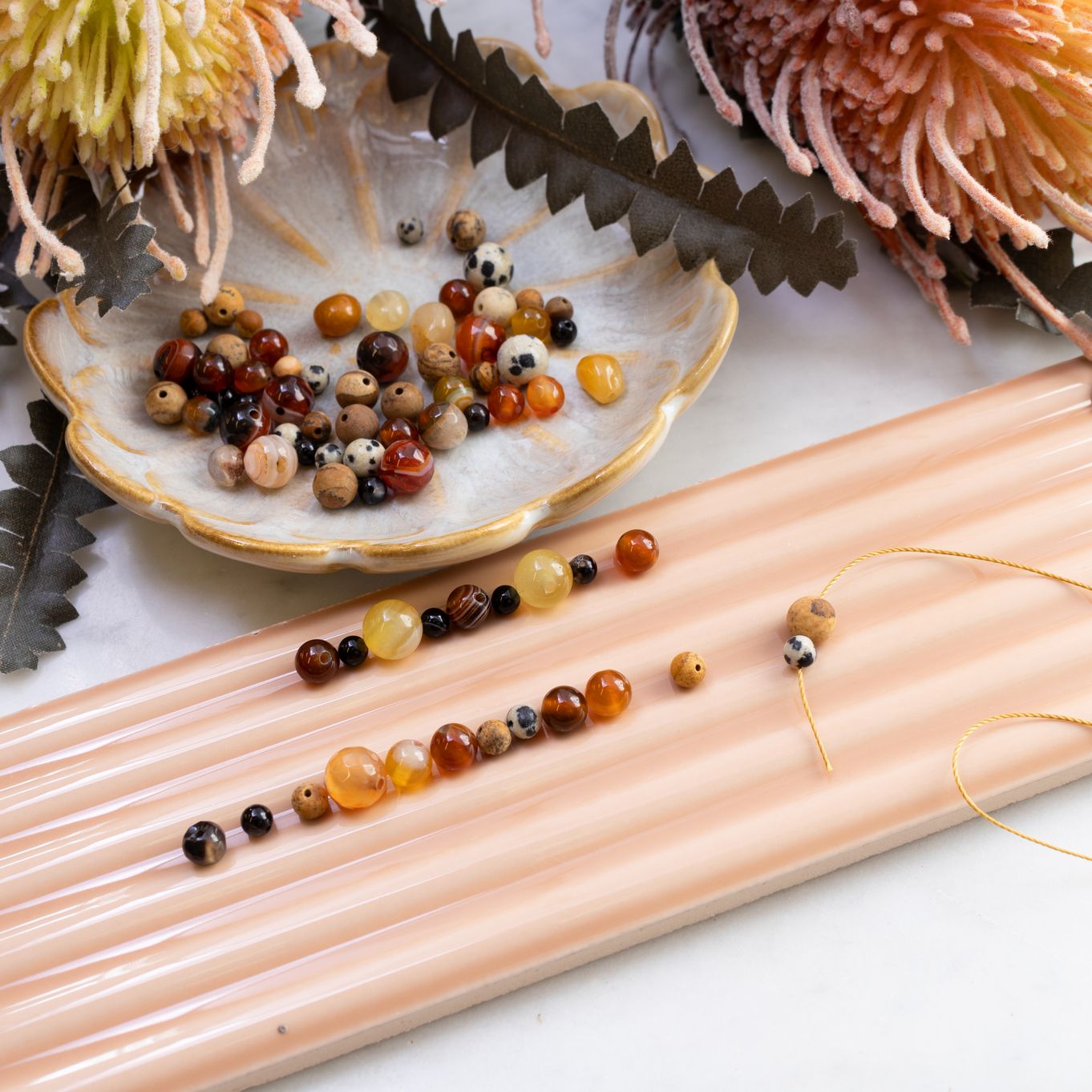 Safari Mixed Gemstone Bead Pack | Kernowcraft