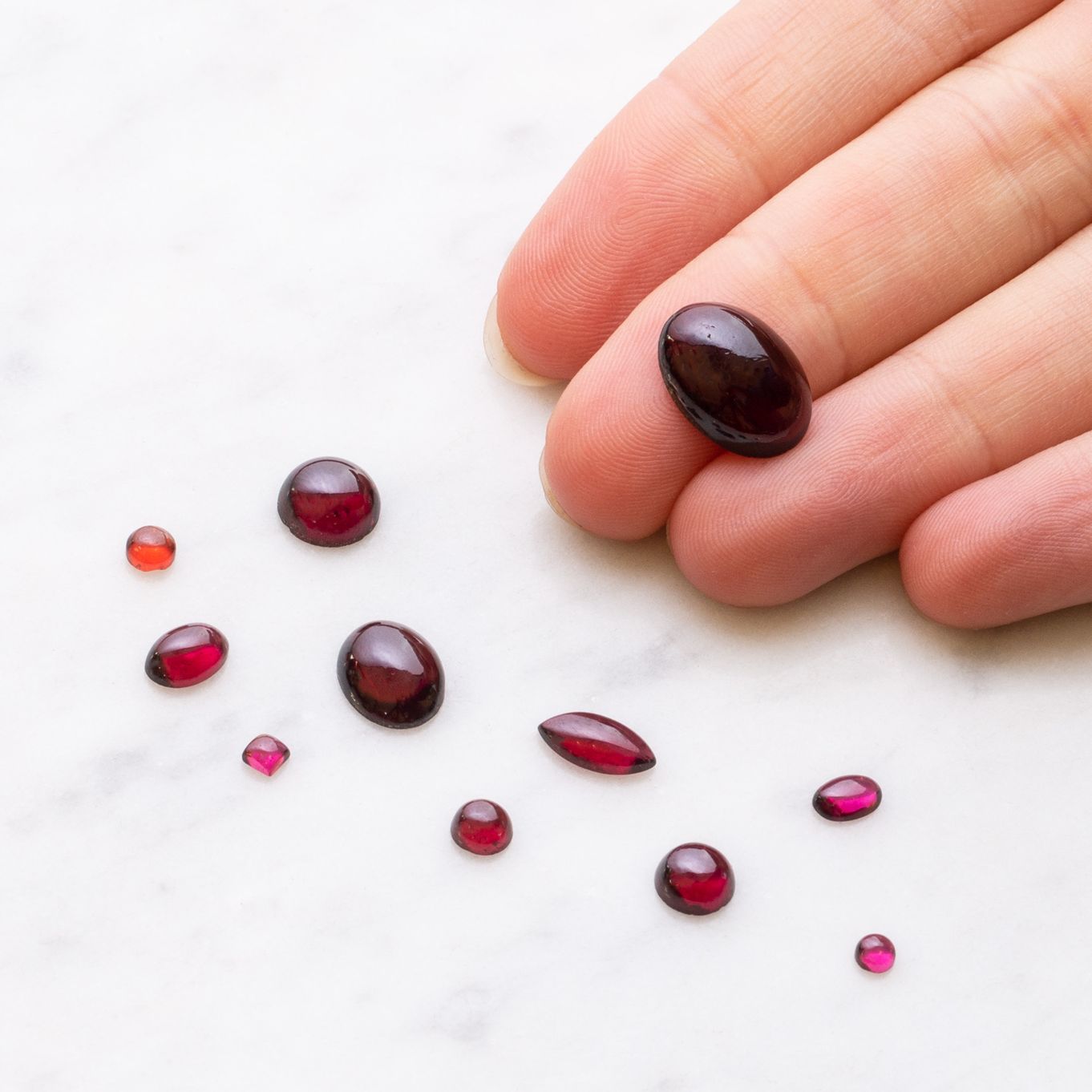 Garnet Cabochons | Kernowcraft