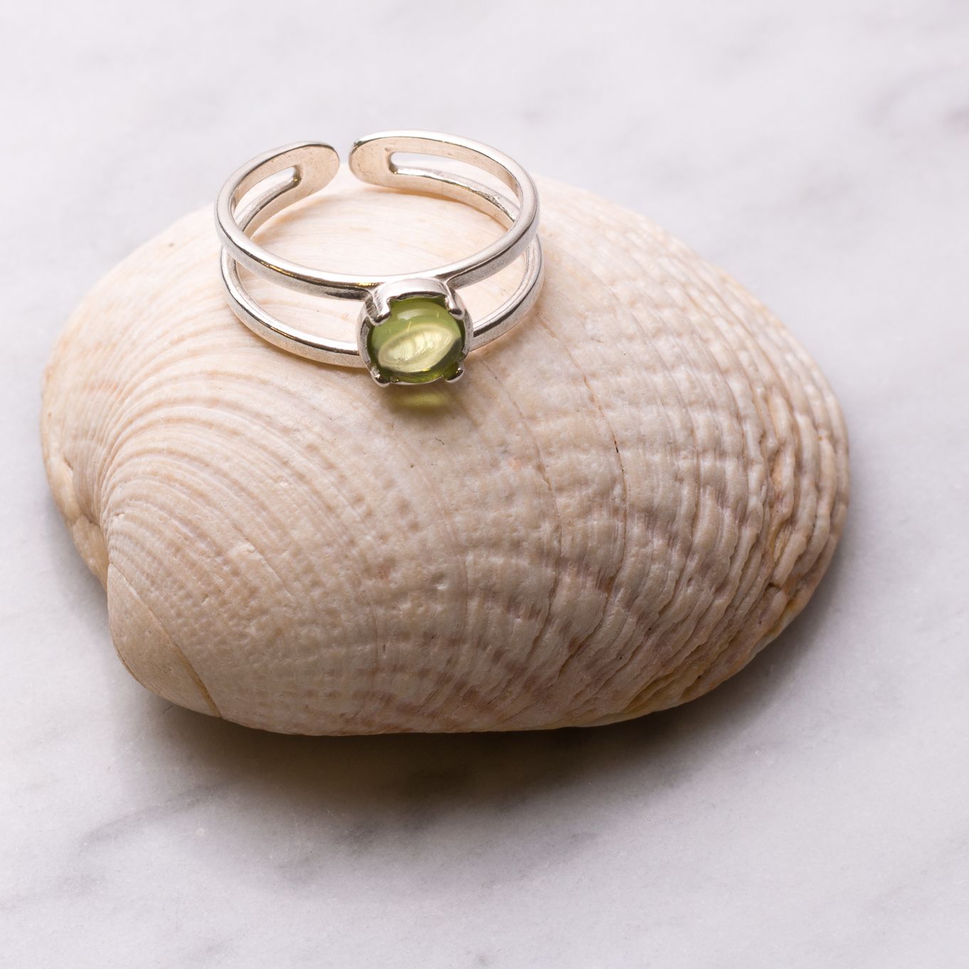 Sterling Silver Adjustable Ring with Decorative Claw For 5mm Round Cabochon | Kernowcraft