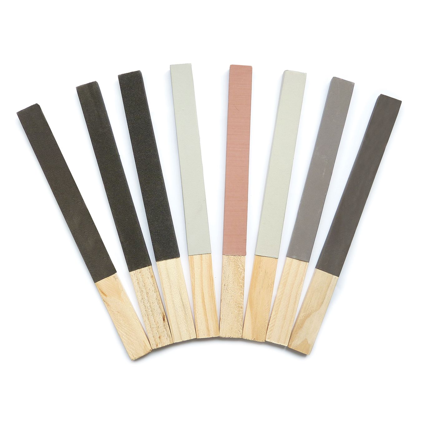 Set of 8 Sanding and Polishing Sticks | Kernowcraft