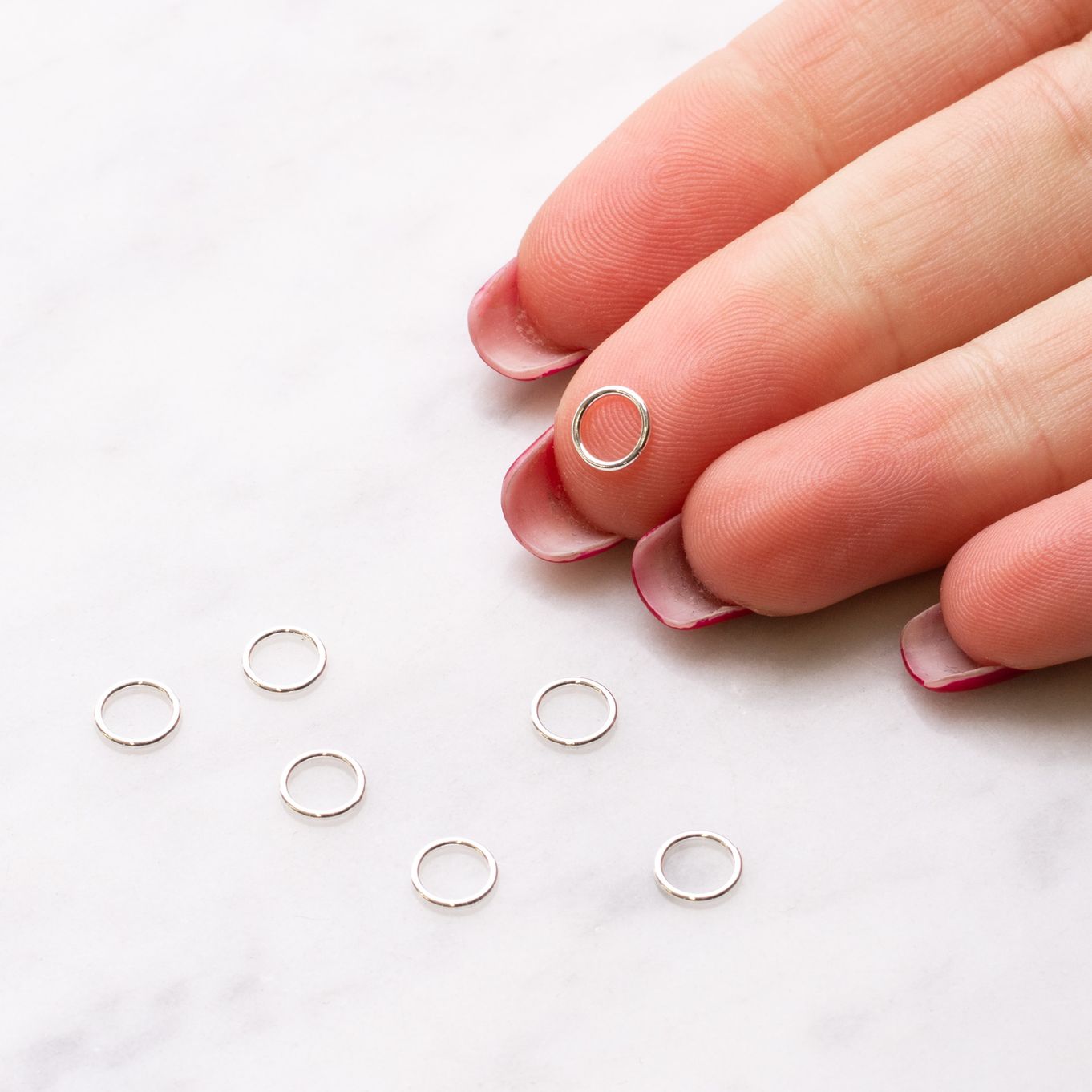 Sterling Silver 6mm Closed Jump Rings | Kernowcraft