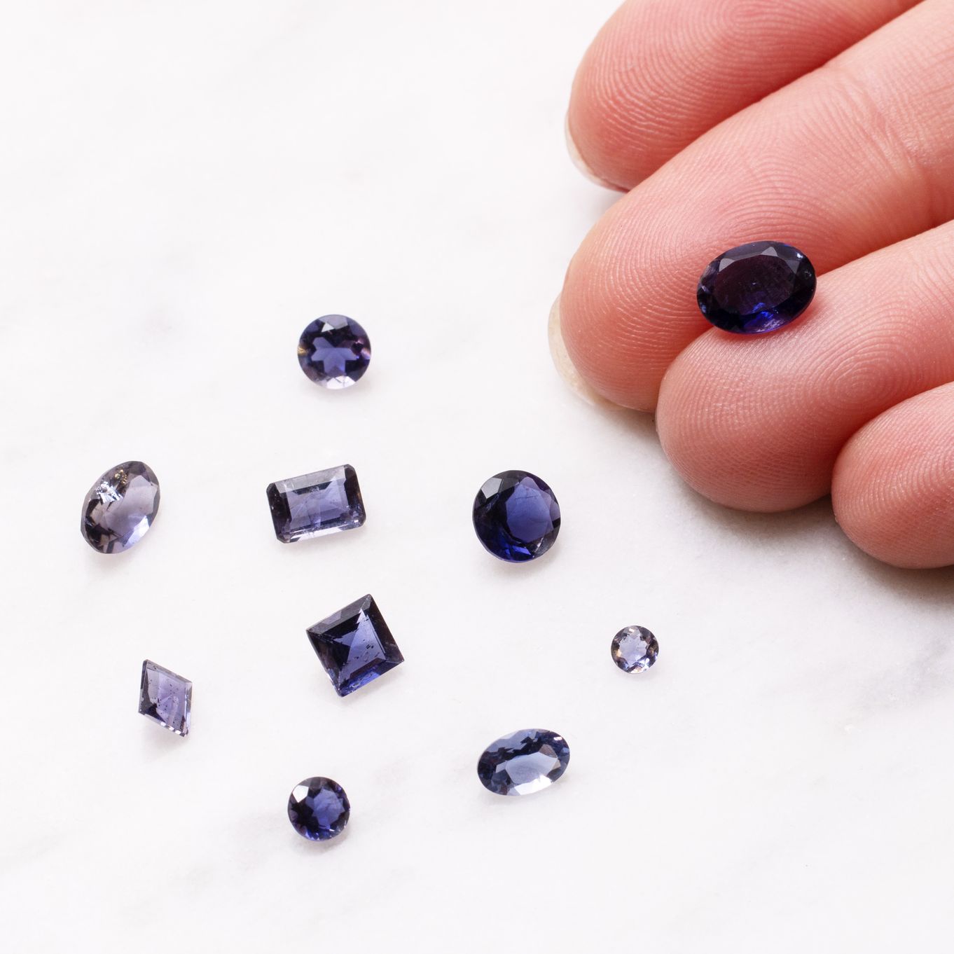 Iolite Faceted Stones | Kernowcraft